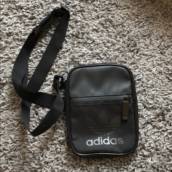 adidas | Bags | Adidas Originals Side Pouch Zipper Crossbody Bag | Poshmark